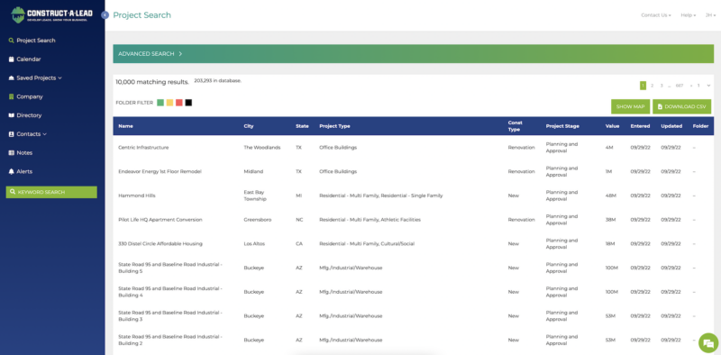 Online Database New Features | Construct-A-Lead